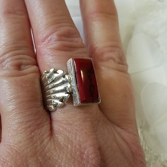 Todd Ott | Jewelry | Todd Ott Rhodonite Sterling Silver Ring | Poshmark